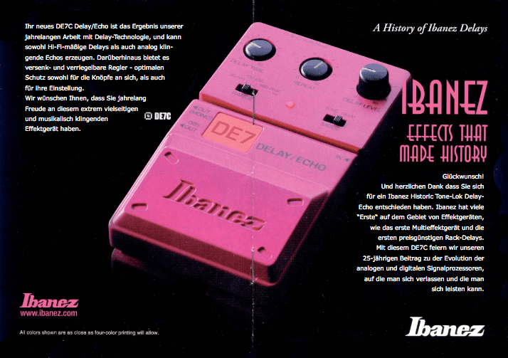 Ibanez 2006 A History of Ibanez Delays Catalogue - Vintage Japan Guitars
