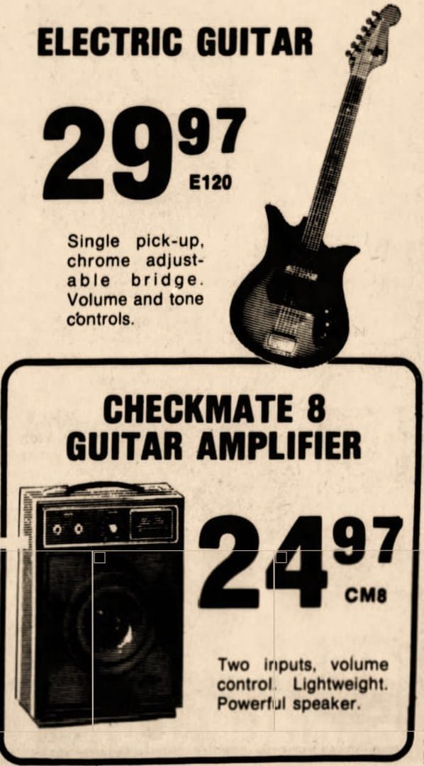 Teisco 1975 Checkmate Ad - Vintage Japan Guitars